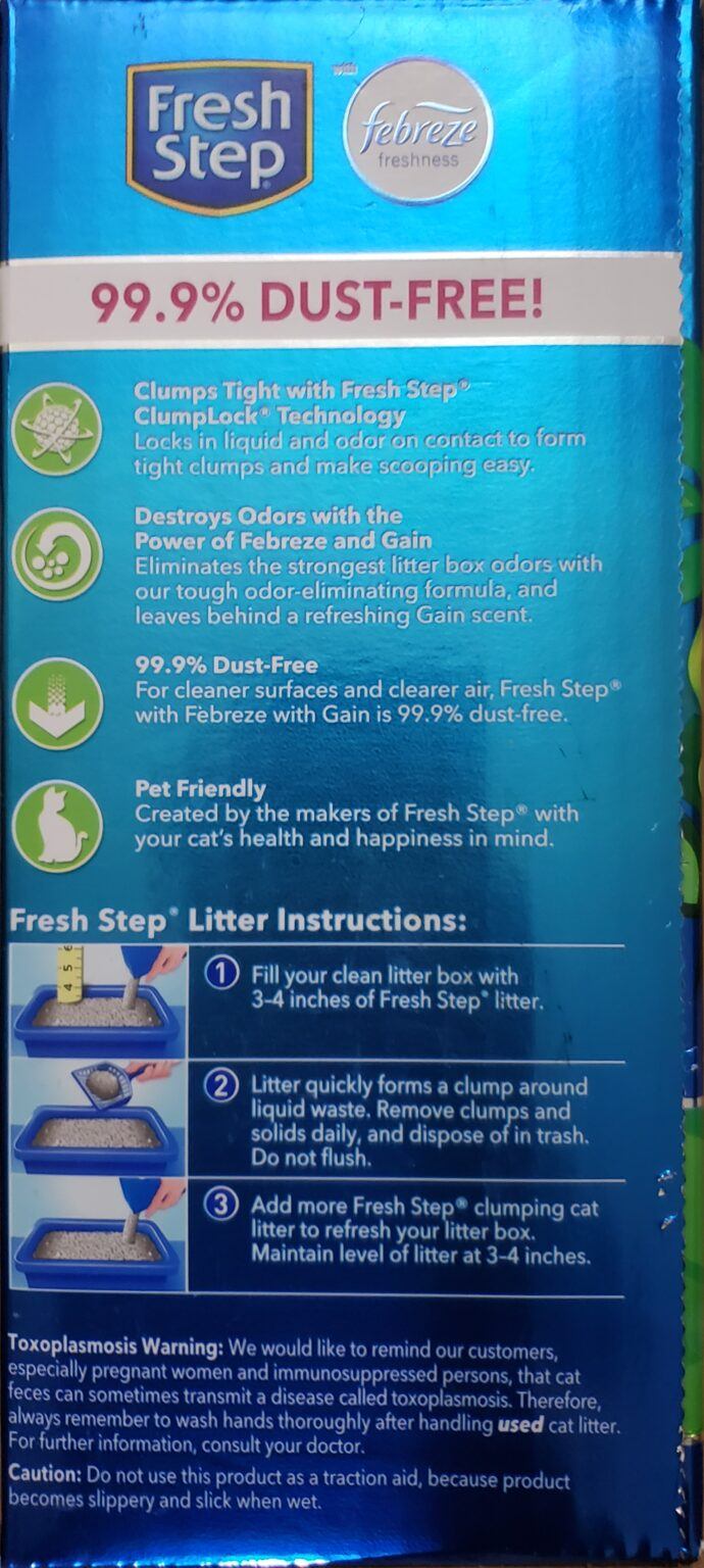 Fresh Step with Gain Scent Scoopable Cat Litter Review – The Barn Cat Lady